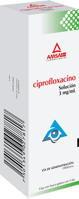 CIPROFLOXACINO (AMSA) OFTALMICO SOL. GOTAS 5 ML. 3 MG. – FarMás