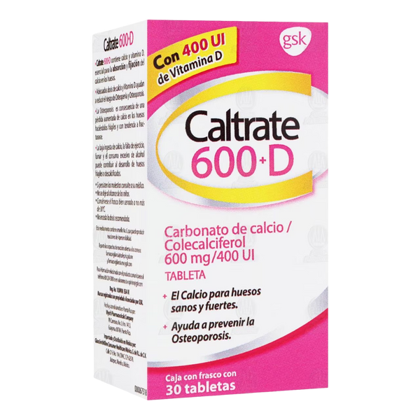 CALTRATE 600+D C/30 TAB 600MG/400UI – FarMás