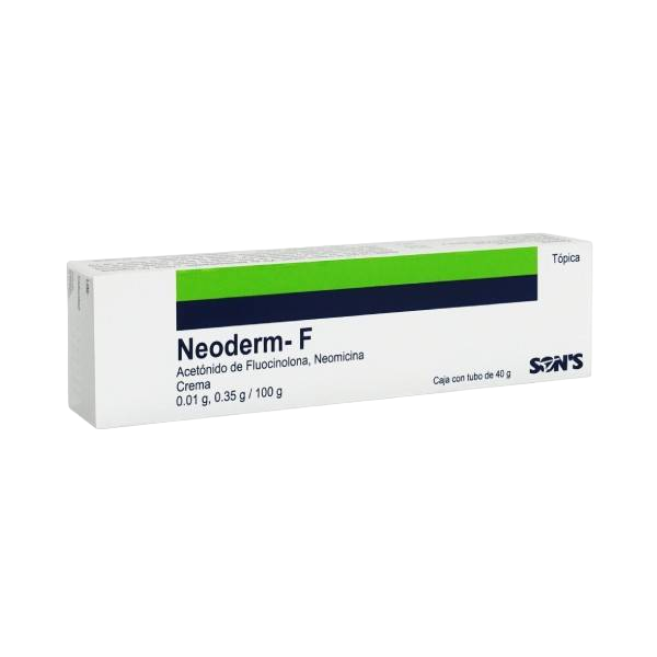 FLUCINOLONA/NEOMICINA NEODERM F CREMA TUBO C/40 G. 0.01/0.35 G. – FarMás
