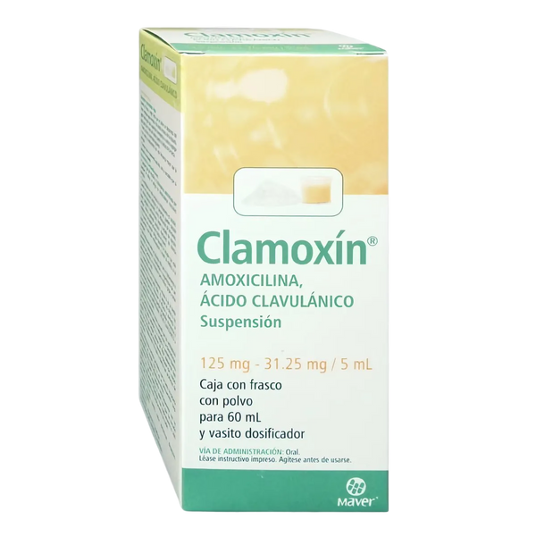 AMOXICILINA/ACIDO CLAVULANICO CLAMOXIN SUSP. 60 ML. 125/31.25 MG. – FarMás