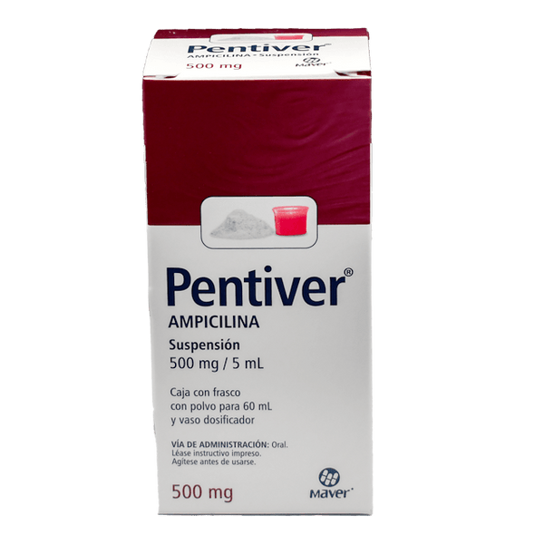 AMPICILINA PENTIVER SUSP. 60 ML. 500 MG. – FarMás