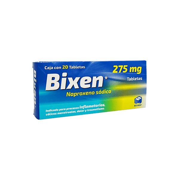 NAPROXENO BIXEN C/20 TAB. 275 MG. – FarMás