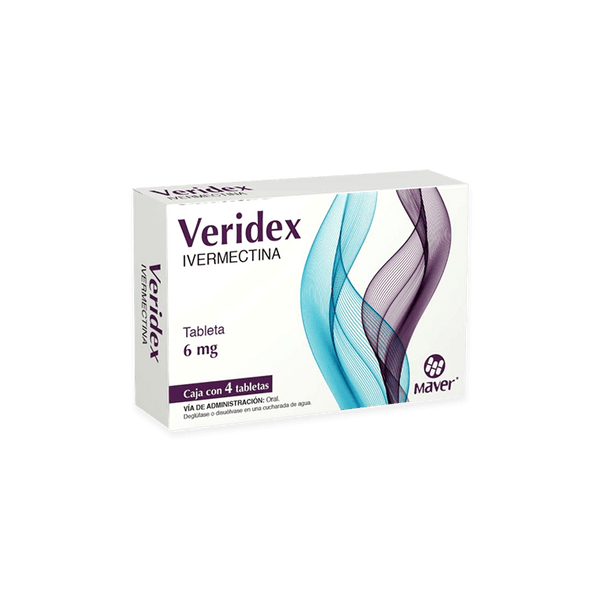 IVERMECTINA VERIDEX 6MG C/4 TAB – FarMás