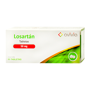 LOSARTÁN (AVIVIA) C/60 TAB. 50 MG. – FarMás