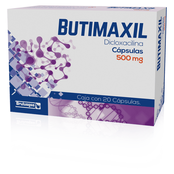 DICLOXACILINA BUTIMAXIL C/20 CAP. 500 MG. – FarMás