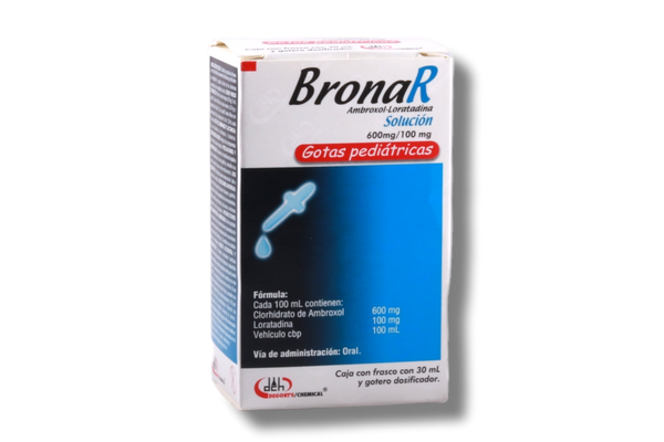 LORATADINA/AMBROXOL BRONAR 100/600 MG 30 ML SOL – FarMás