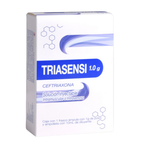CEFTRIAXONA TRIASENSI I.V. SOL. INY. C/1 FRASCO. A 1GR – FarMás