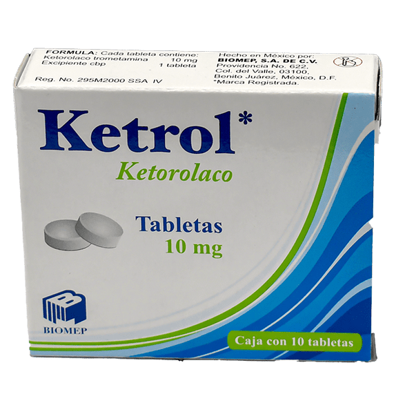 KETOROLACO KETROL 10MG C/10 TAB – FarMás