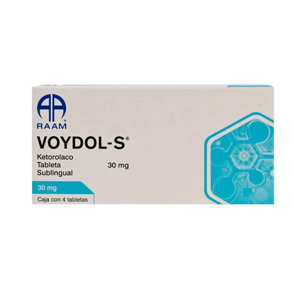 KETOROLACO VOYDOL-S 30MG C/4 SUBLING – FarMás