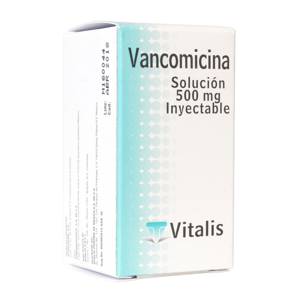 VANCOMICINA (VITALIS) SOL. INY. I.V. C/1 FRASCO. AMP. 500 MG. – FarMás