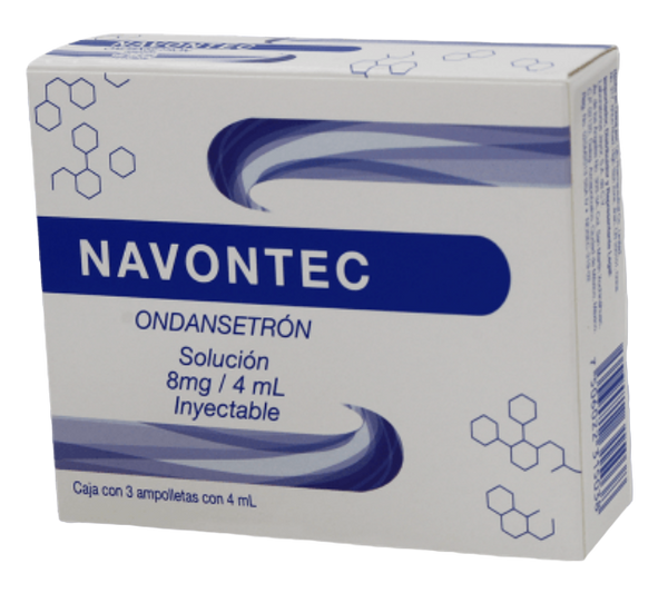 ONDANSETRON NAVONTEC SOL INY 8MG C/3 AMPS – FarMás
