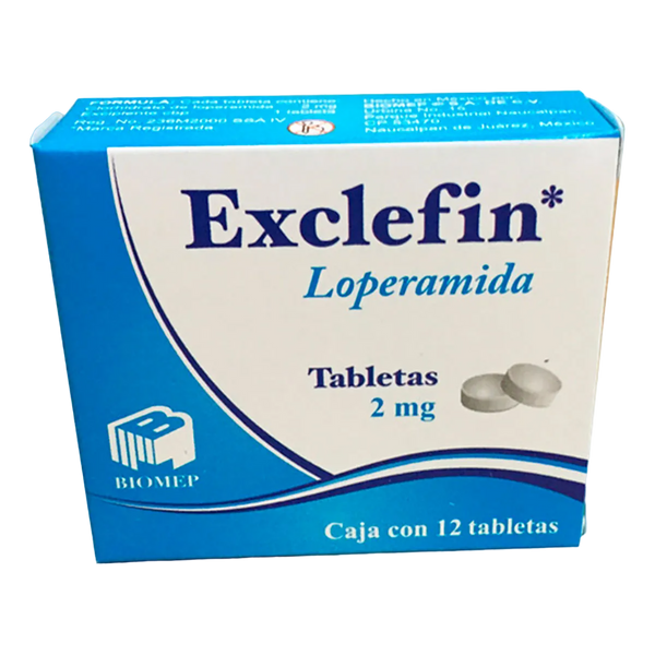 LOPERAMIDA EXCLEFIN C/12 TAB. 2 MG. – FarMás