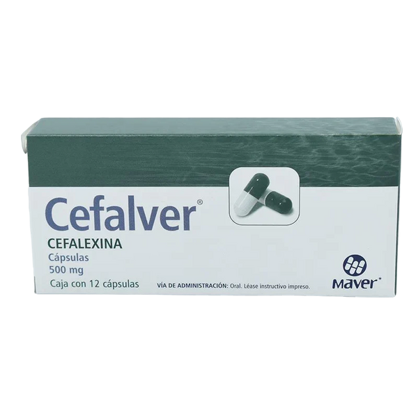 CEFALEXINA CEFALVER C/12 CAP. 500 MG. – FarMás