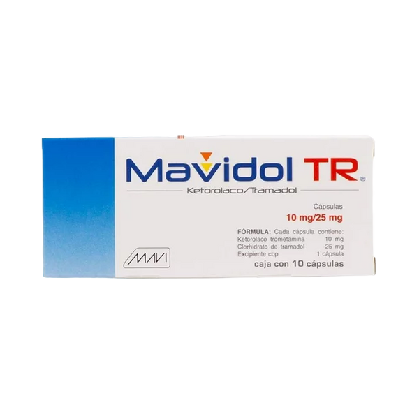 KETOROLACO / TRAMADOL MAVIDOL TR C/10 CAP 10/25 MG – FarMás