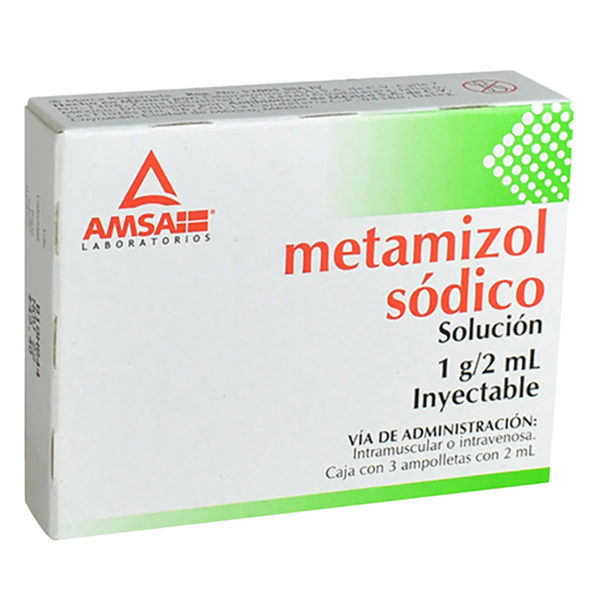 METAMIZOL SODICO 1G/2ML C/3AMP – FarMás