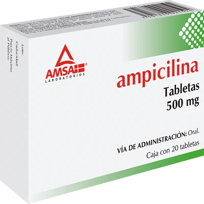 AMPICILINA (AMSA) C/20 TAB. 500 MG. – FarMás