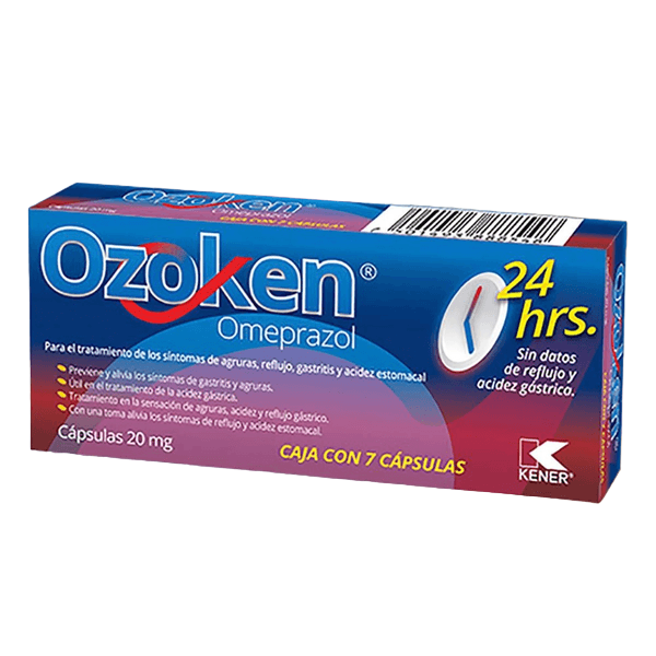 OMEPRAZOL OZOKEN C/ 7 CAP. 20 MG. – FarMás