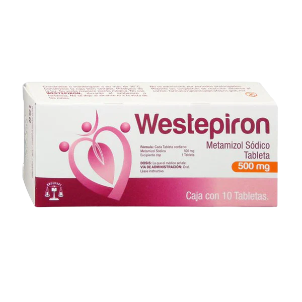 METAMIZOL WESTEPIRON C/10 TAB. 500 MG. – FarMás