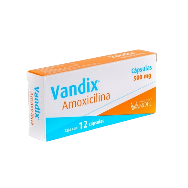 AMOXICILINA VANDIX C/12 CAP. 500 MG. – FarMás