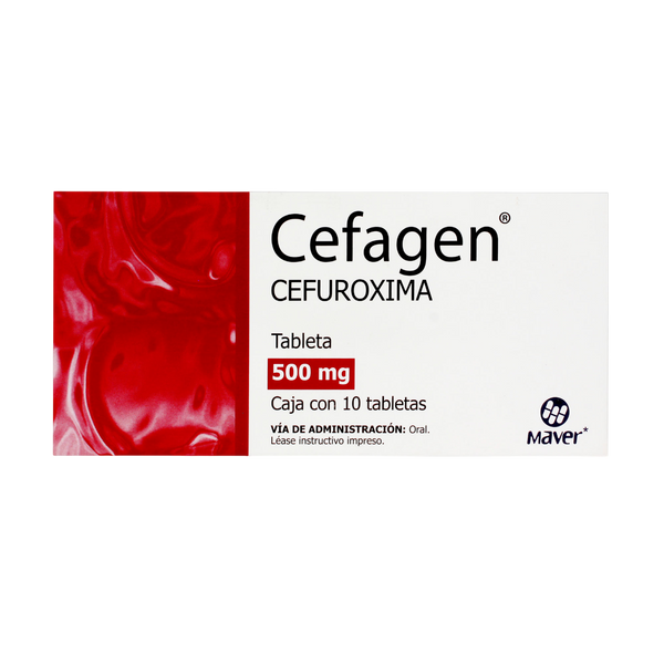 CEFUROXIMA CEFAGEN C/10 TAB. 500 MG. – FarMás