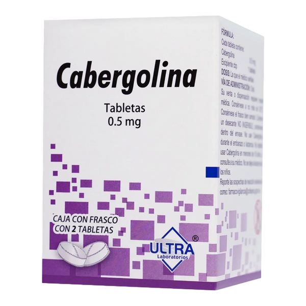 CABERGOLINA (ULTRA) C/2 TAB. 0.5 MG. – FarMás