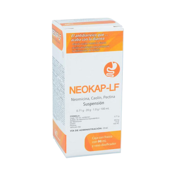 NEOMICINA/CAOLIN/PECTINA NEOKAP LF SUSP. 90 ML. 0.71/20/1 G. – FarMás