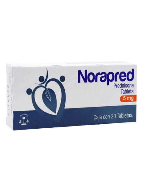 PREDNISONA NORAPRED C/20 TAB. 5 MG. – FarMás