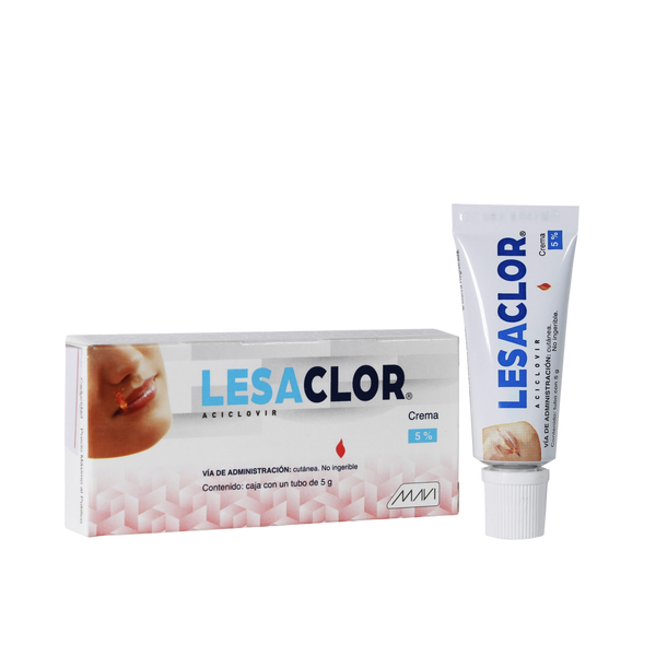 ACICLOVIR LESACLOR CREMA 5MG 5% TUBO – FarMás