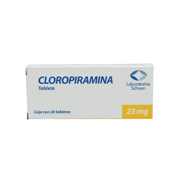 CLOROPIRAMINA (SCHOEN) C/20 TAB. 25 MG. – FarMás