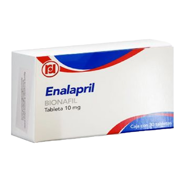 ENALAPRIL 10MG CAJA C/30 TAB – FarMás