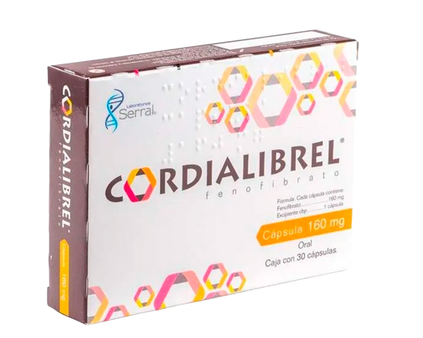 FENOFIBRATO CORDIALIBREL C/30 CAP. 160 MG. – FarMás