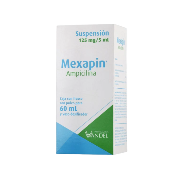 AMPICILINA MEXAPIN SUSP. 60 ML. 125 MG. – FarMás