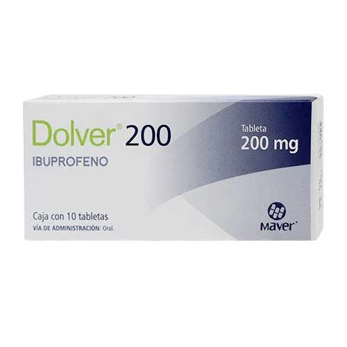 IBUPROFENO DOLVER 200 C/10 TAB. 200 MG. – FarMás