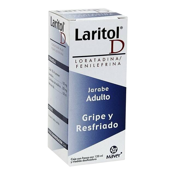 LORATADINA/FENILEFRINA LARITOL D 100/200 MG 120 ML JBE – FarMás