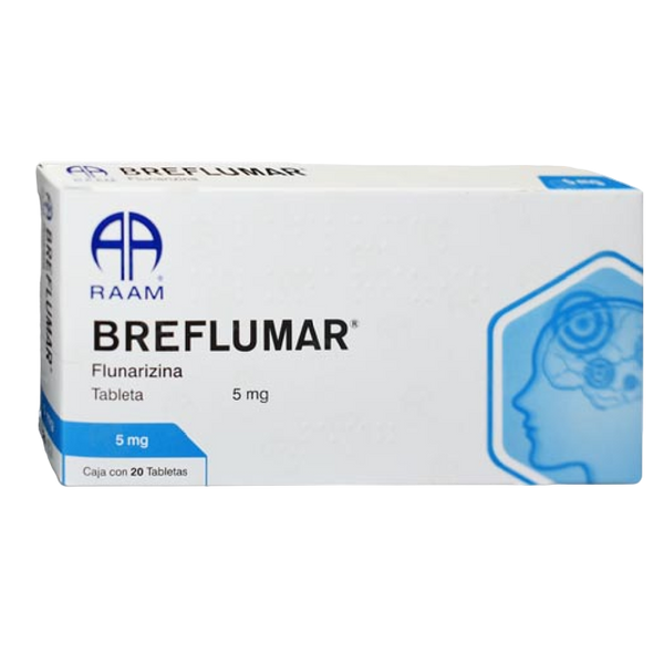 FLUNARIZINA BREFLUMAR TAB 5 MG C/20 – FarMás