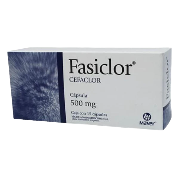 CEFACLOR FASICLOR C/15 CAP. 500 MG. – FarMás