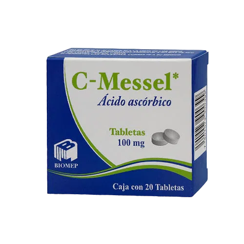 ACIDO ASCORBICO C MESSEL C/20 TAB. 100 MG. – FarMás