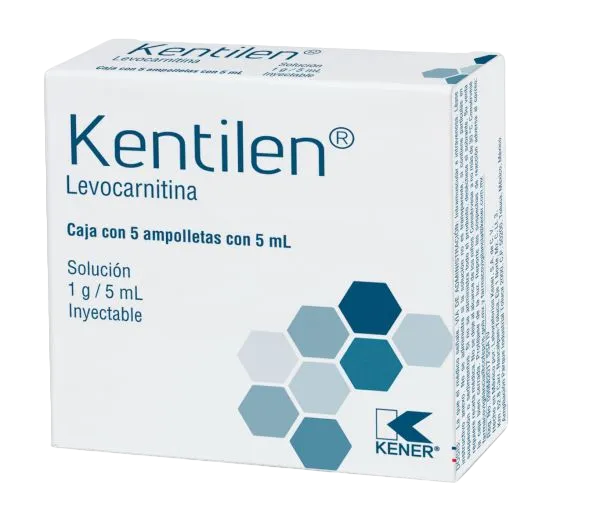 LEVOCARNITINA KENTILEN 1G/5ML C/5 AMP – FarMás