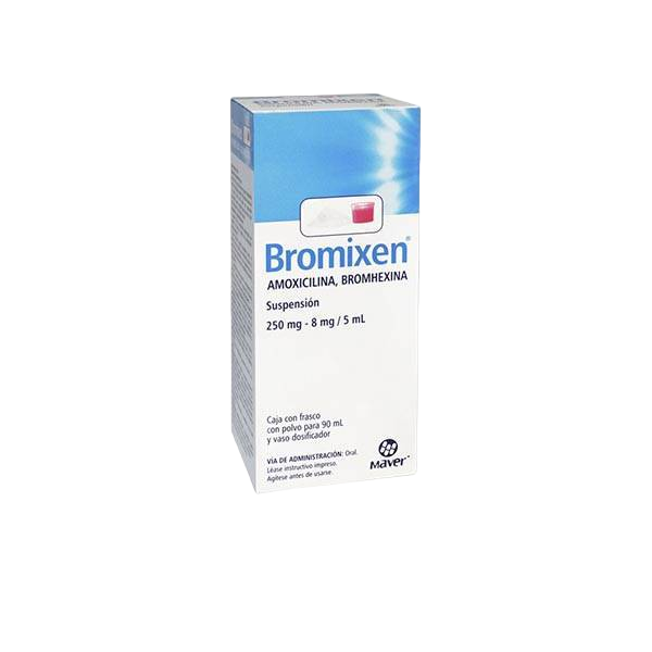 AMOXICILINA/BROMHEXINA BROMIXEN SUSP 90 ML 250/8 MG – FarMás
