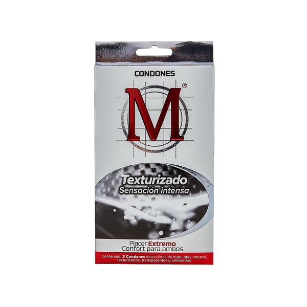 CONDONES M TEXTURIZADO / PZA / 3 – FarMás